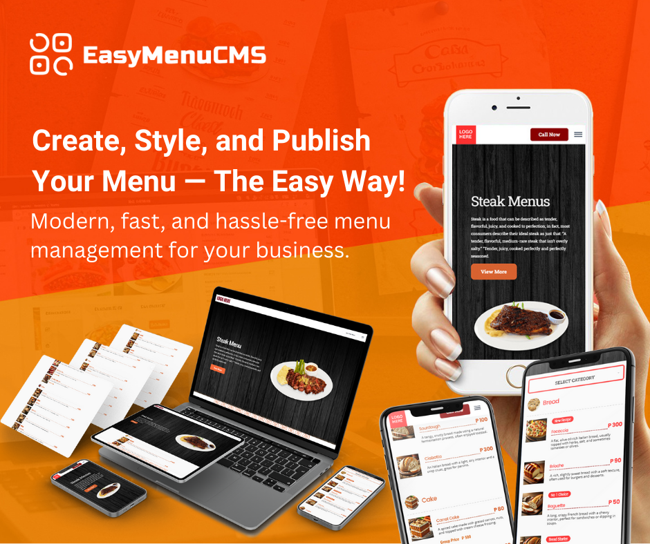 Easy Menu CMS – Simple & Effective Online Menu for Business